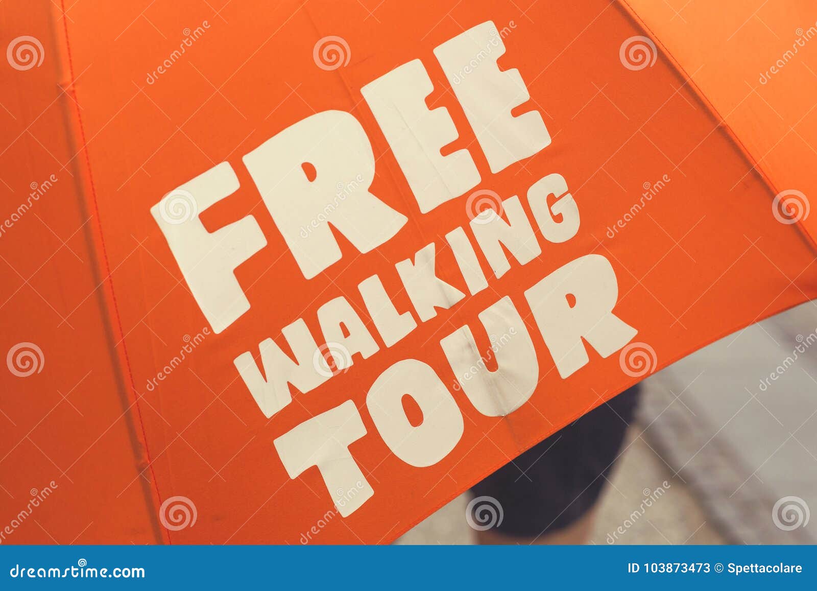 Free walking tour 2 stock image. Image of tourist, guide - 103873473