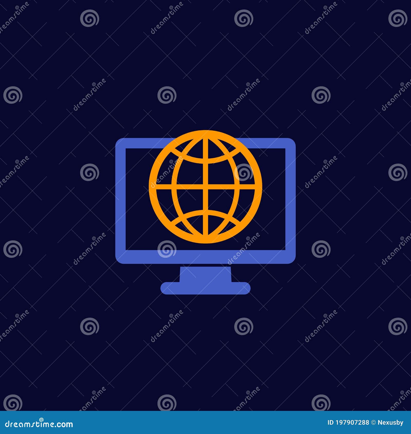 Free web or internet icon stock vector. Illustration of zone - 197907288