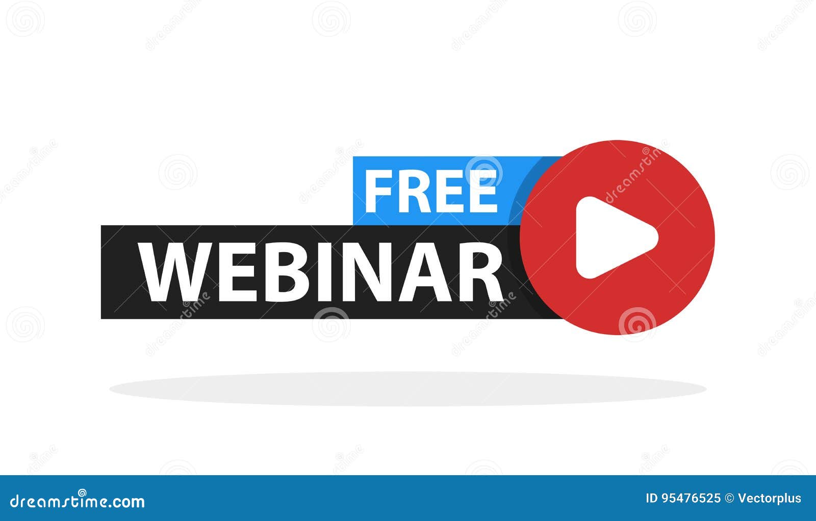 Free Webinar Play Online Button Illustration Stock Illustration ...