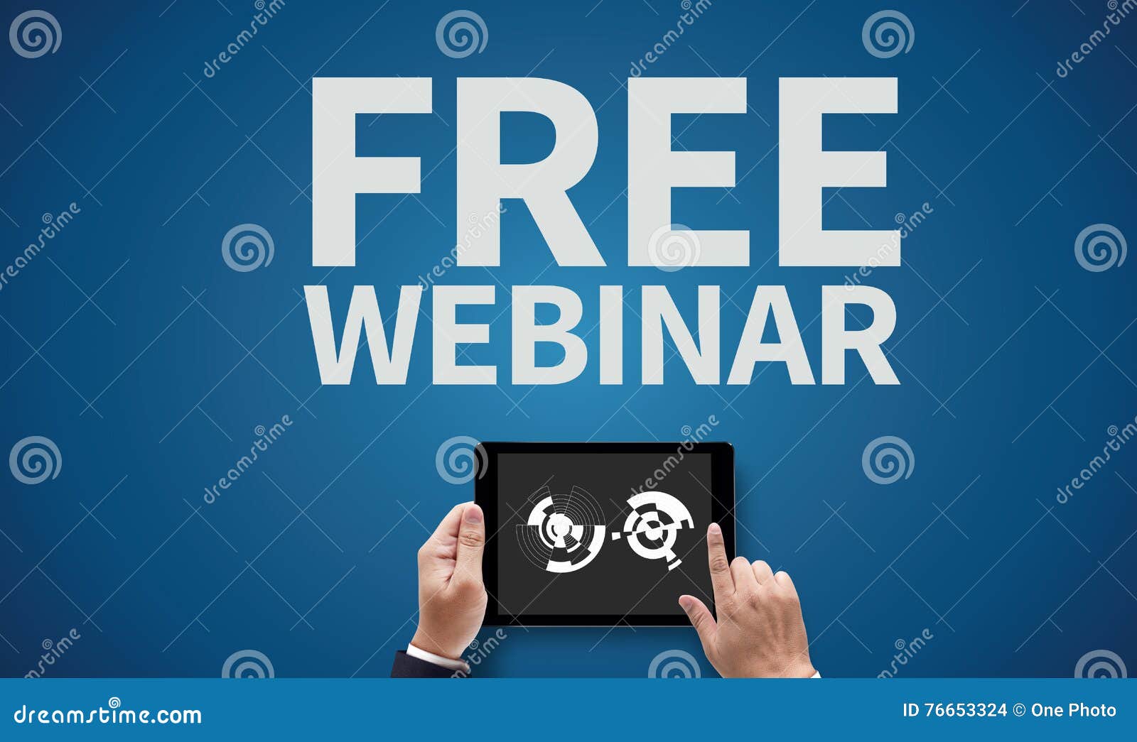 FREE WEBINAR stock photo. Image of knowledge, computer - 76653324