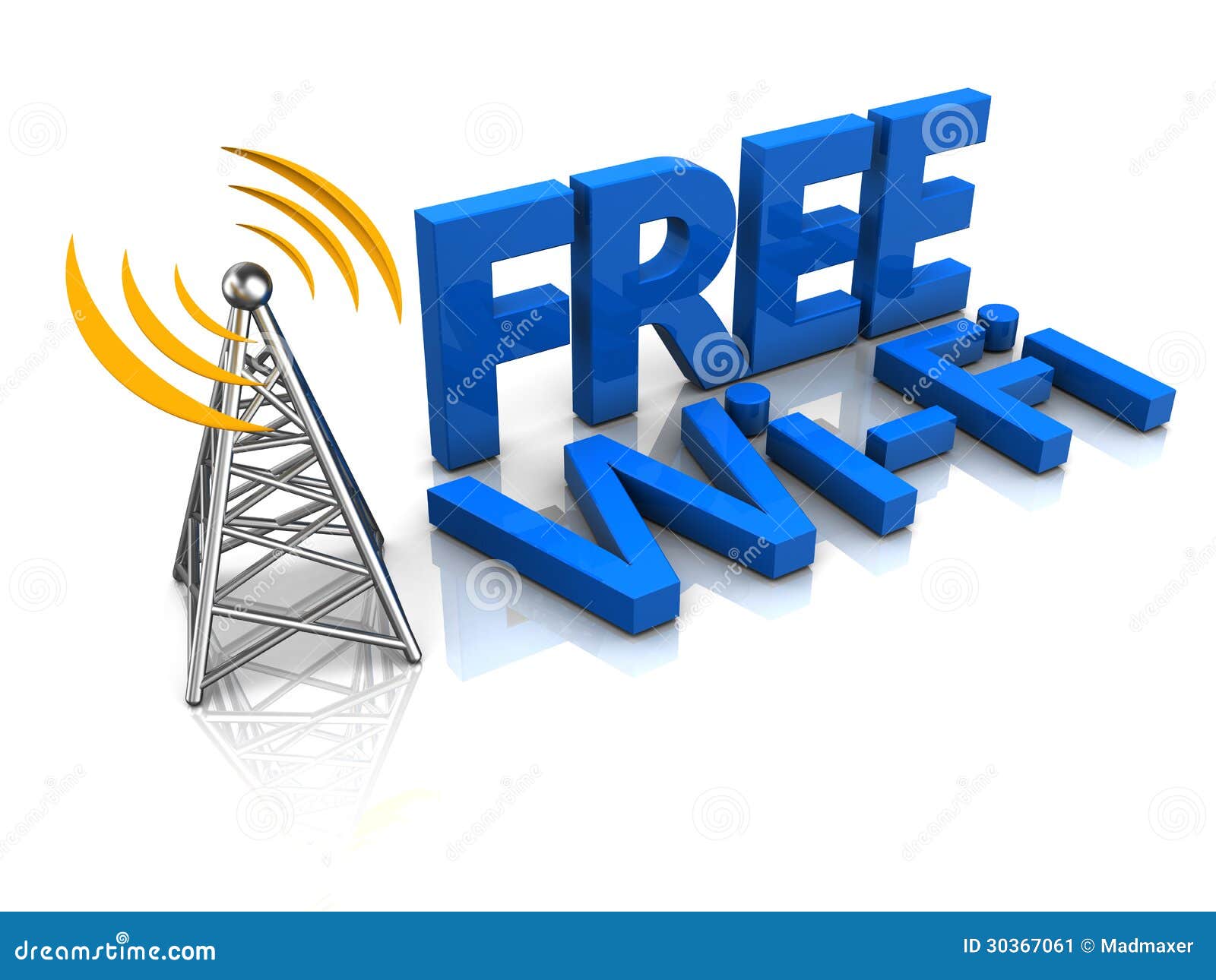 Free wi-fi stock illustration. Illustration of independence - 30367061