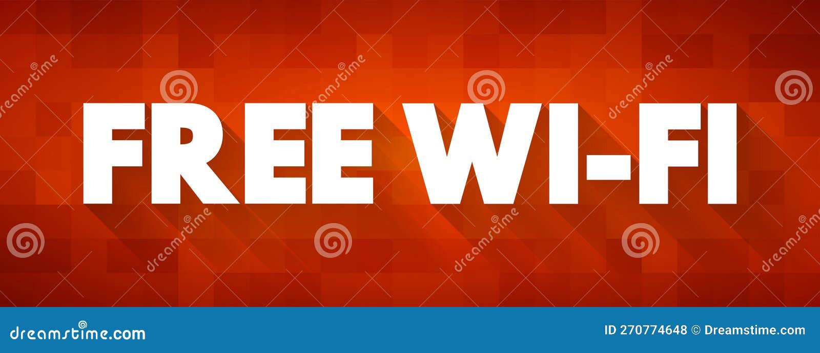 FREE WI-FI Text Concept for Presentations and Reports Stock Photo ...