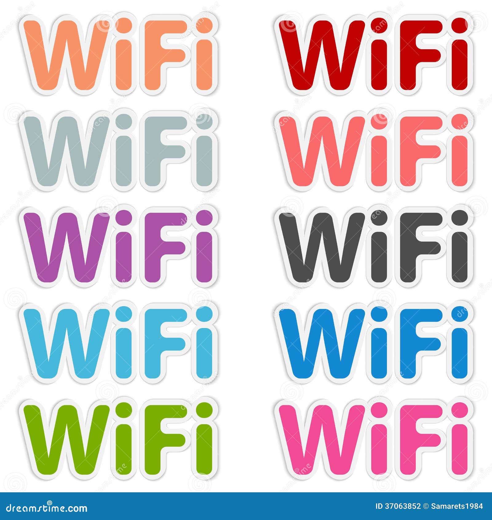Free wi-fi vector label stock vector. Illustration of communication ...
