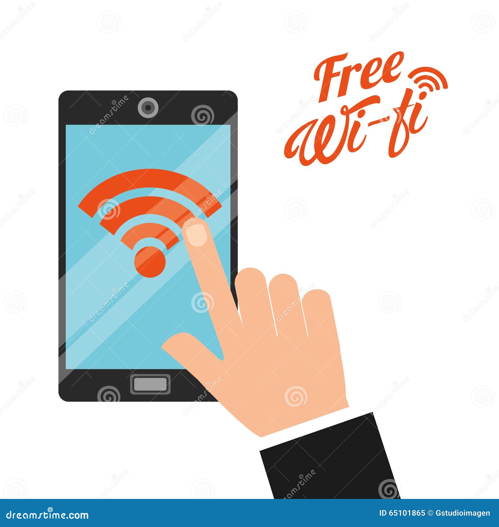 Free wifi design stock illustration. Illustration of connect - 65101865