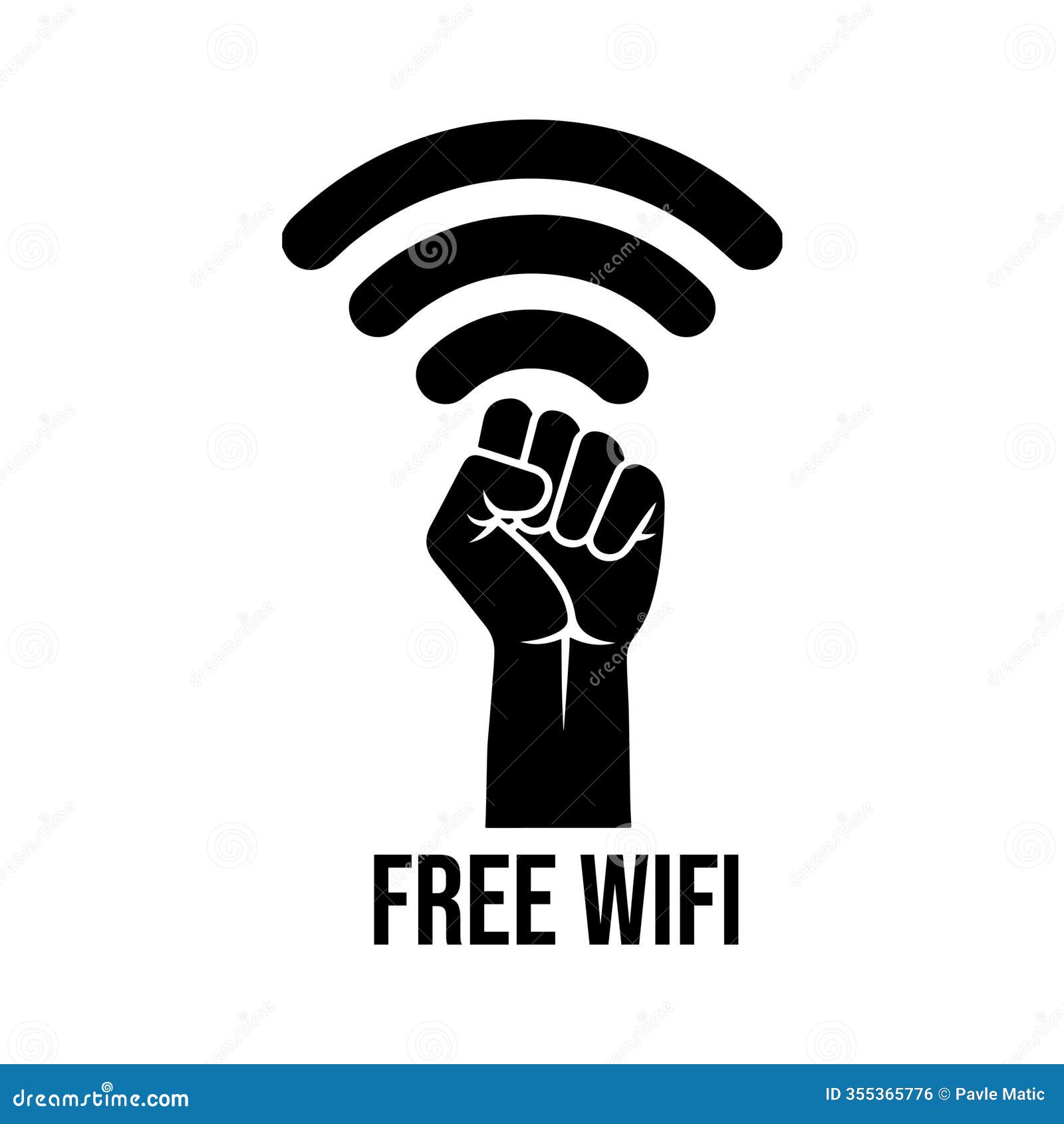 Free wifi icon stock illustration. Illustration of area - 355365776