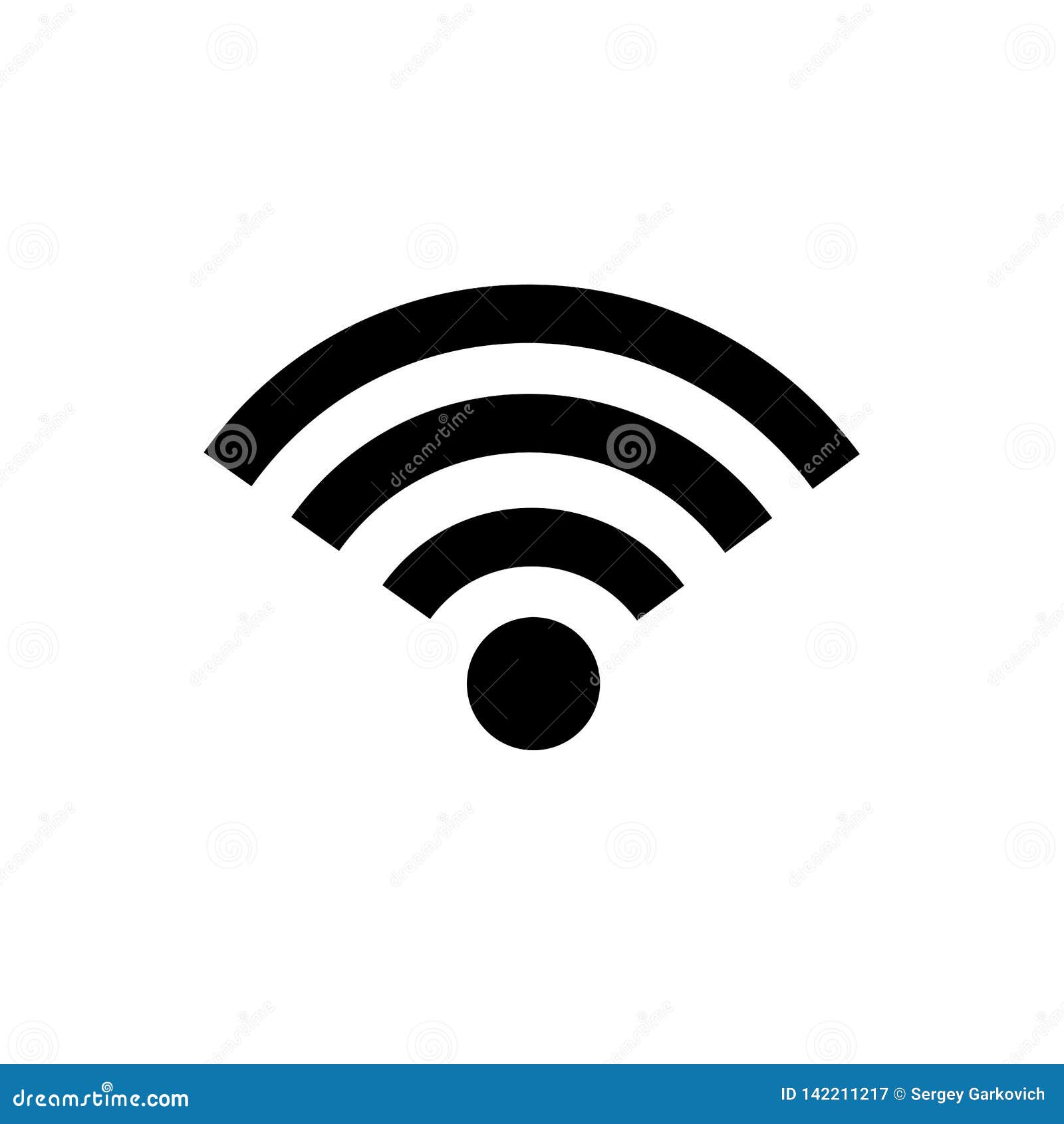 Free WiFi Icon Isolated on White Background. Wireless Internet ... Free WiFi Icon Isolated on White Background. Wireless Internet ...