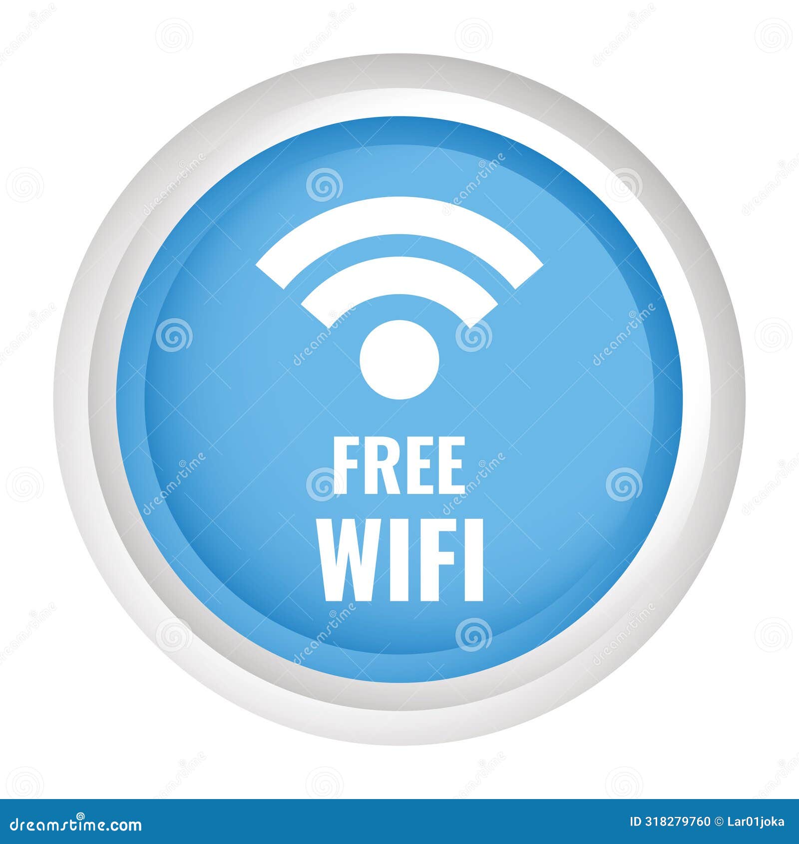 Free Wifi label Vector stock vector. Illustration of public - 318279760