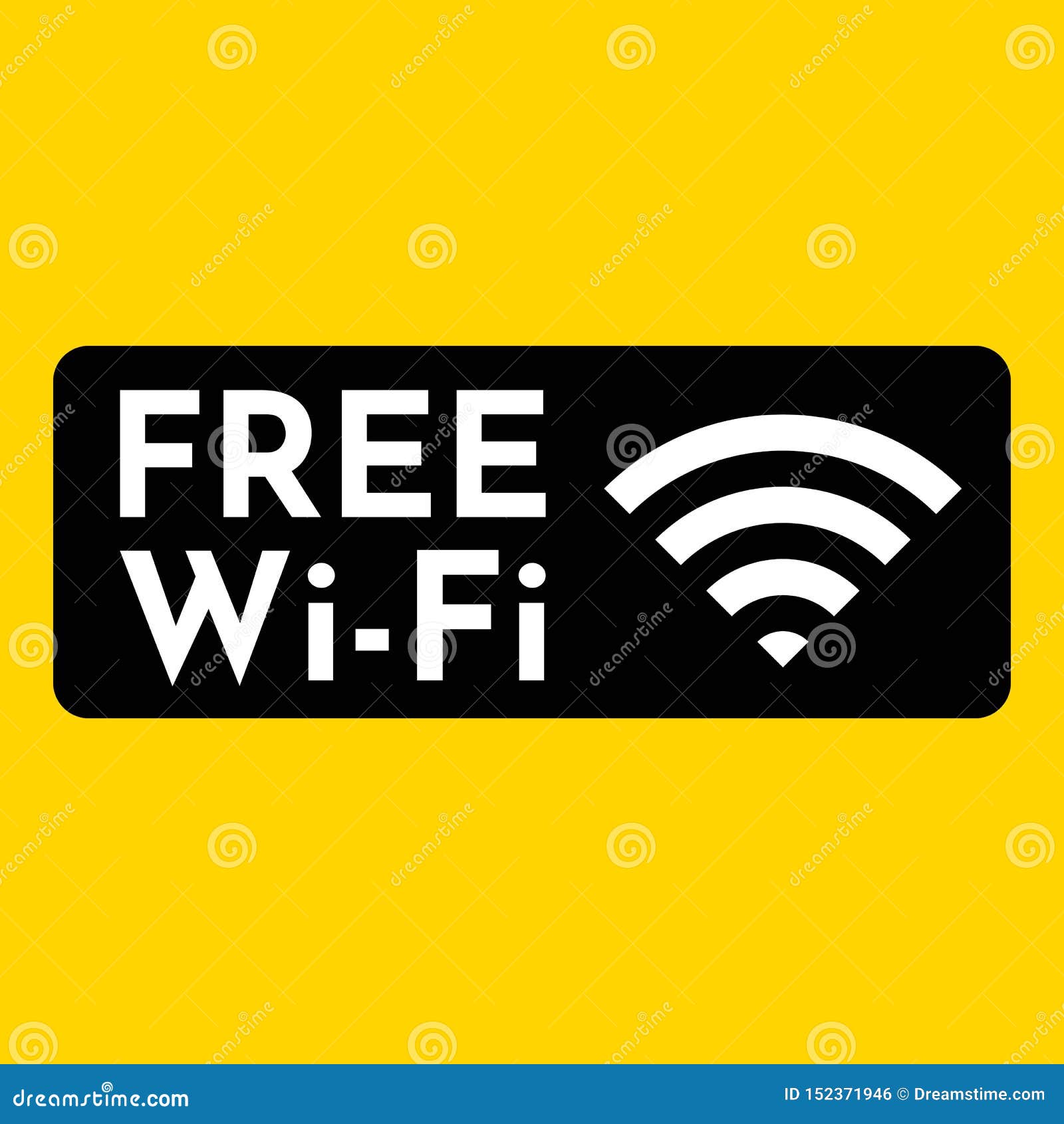 Free WiFi Logo Icon, Wireless Local Area Networking Vector Stock Vector ...