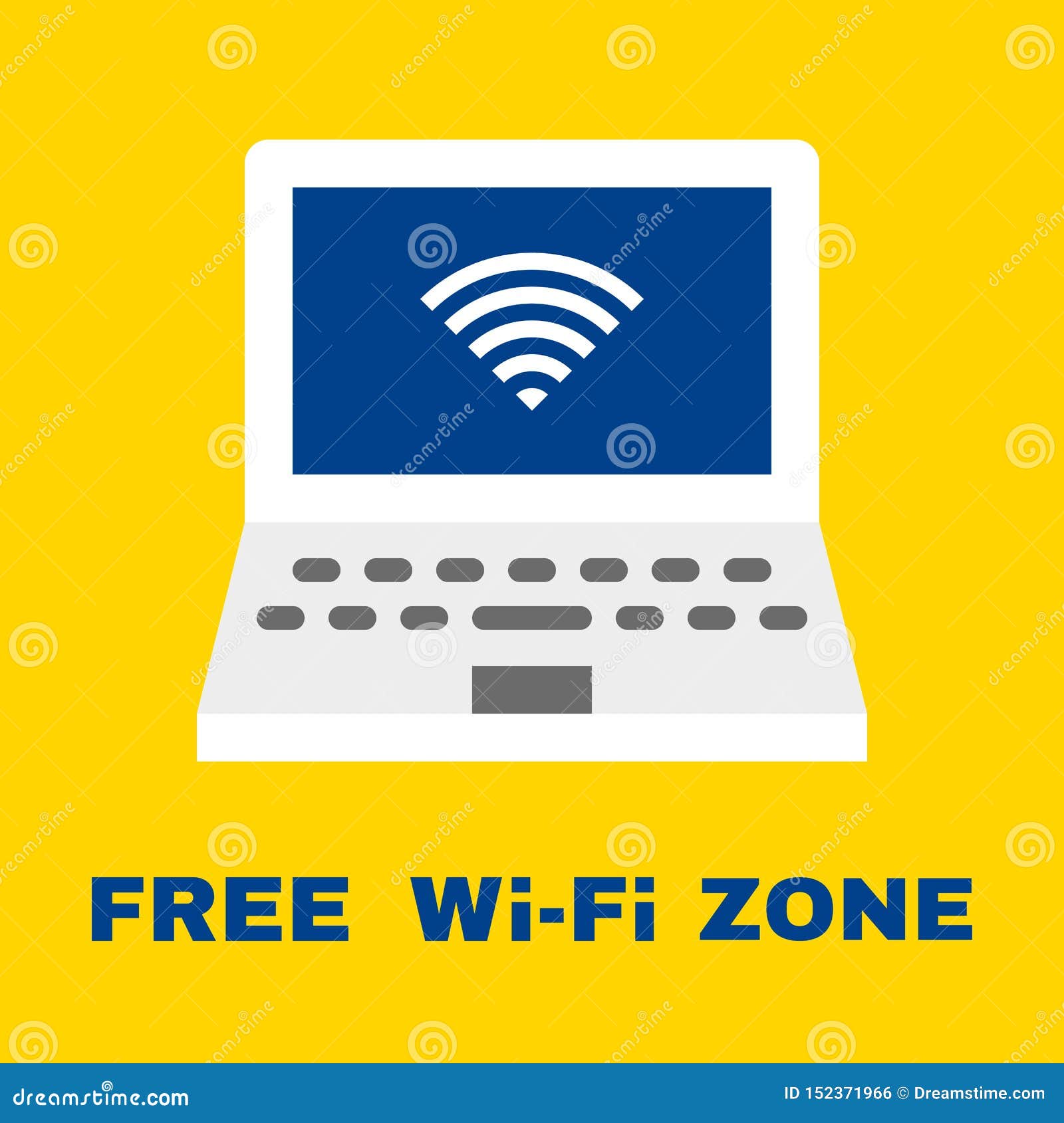 Free WiFi Logo Icon, Wireless Local Area Networking Vector Stock Vector ...