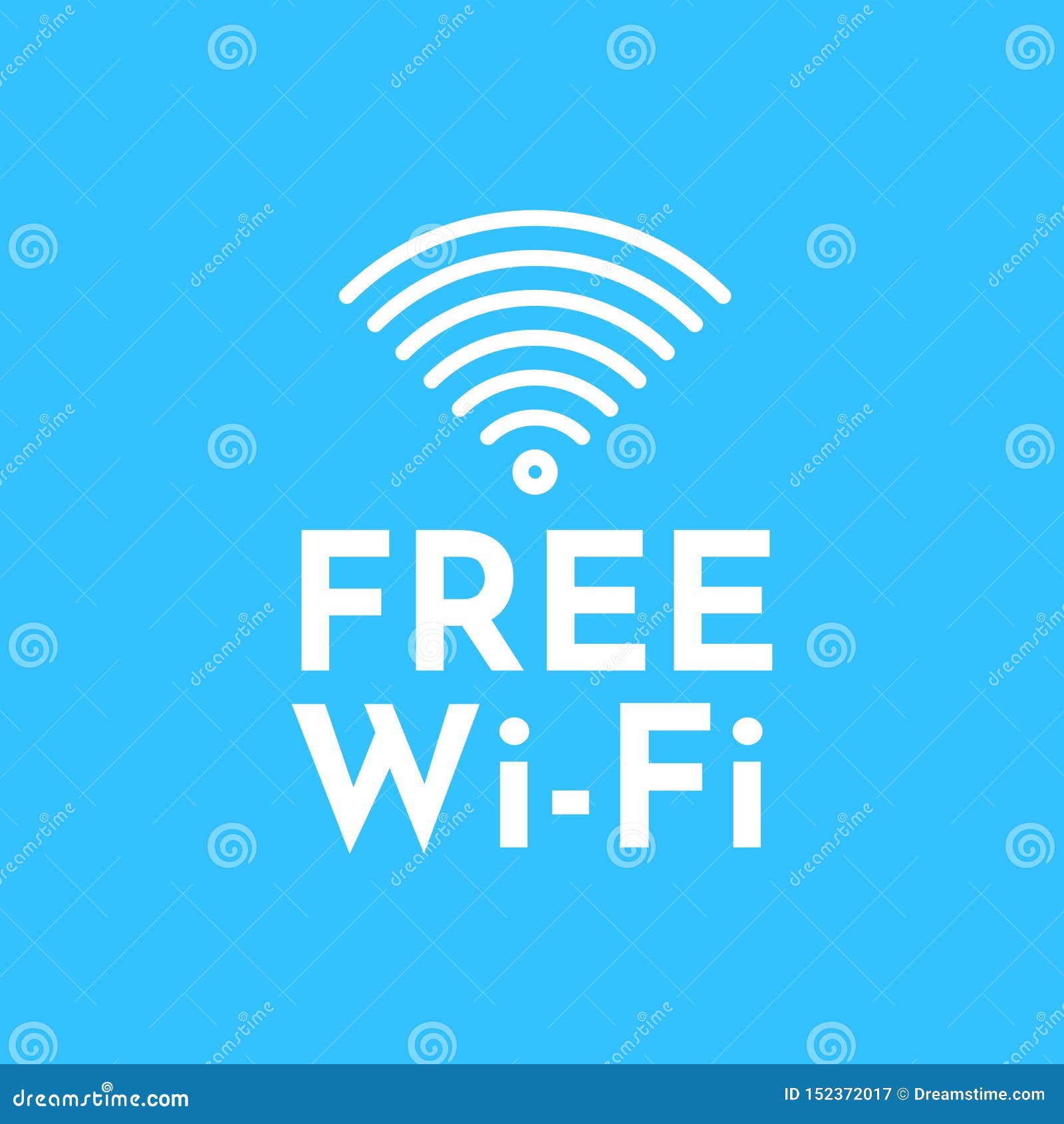 Free WiFi Logo Icon, Wireless Local Area Networking Vector Stock Vector ...