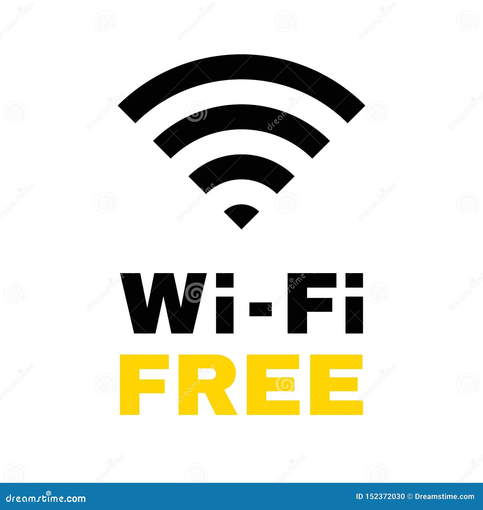 Free WiFi Logo Icon, Wireless Local Area Networking Vector Stock Vector ...