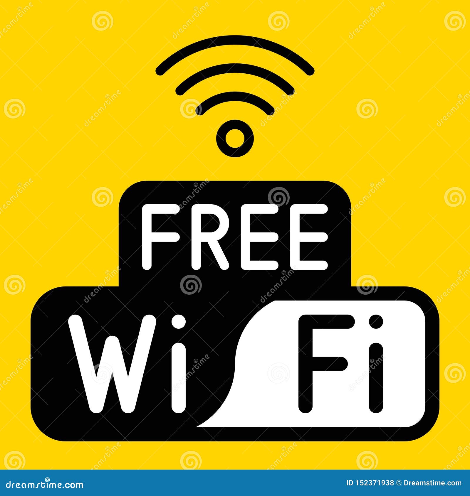 Free WiFi Symbol Sign, Vector Illustration, Isolate On White Background ...