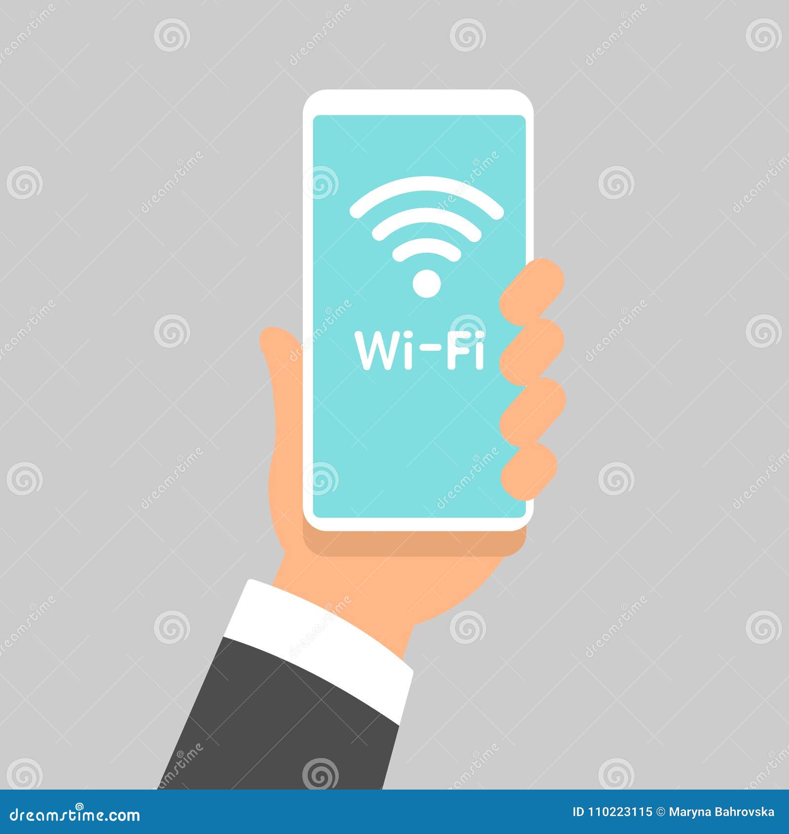 Free Wifi Sign Concept. Hand Holding Mobile Phone with Free Wifi Text ... Free Wifi Sign Concept. Hand Holding Mobile Phone with Free Wifi Text ...