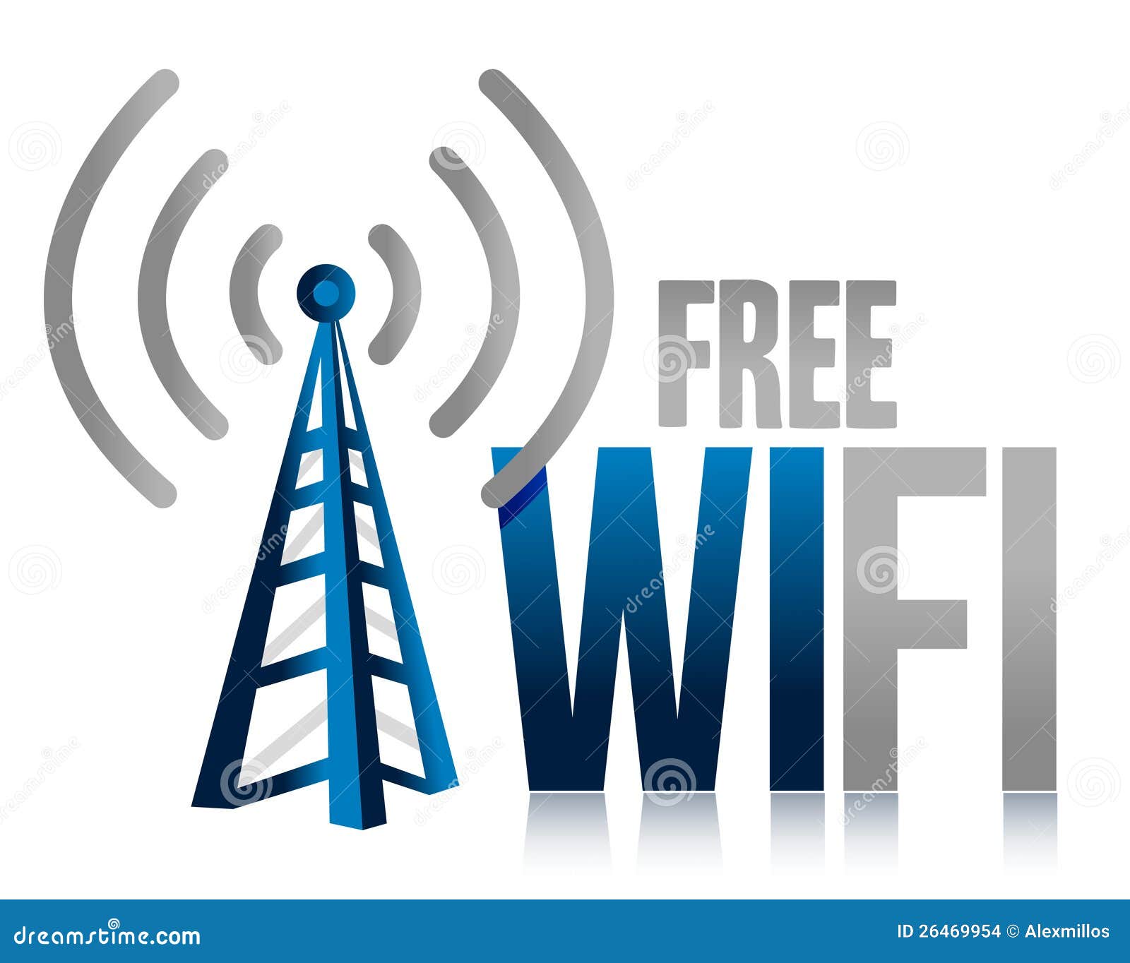 Free Wifi Tower Illustration Design Stock Vector - Illustration of ...