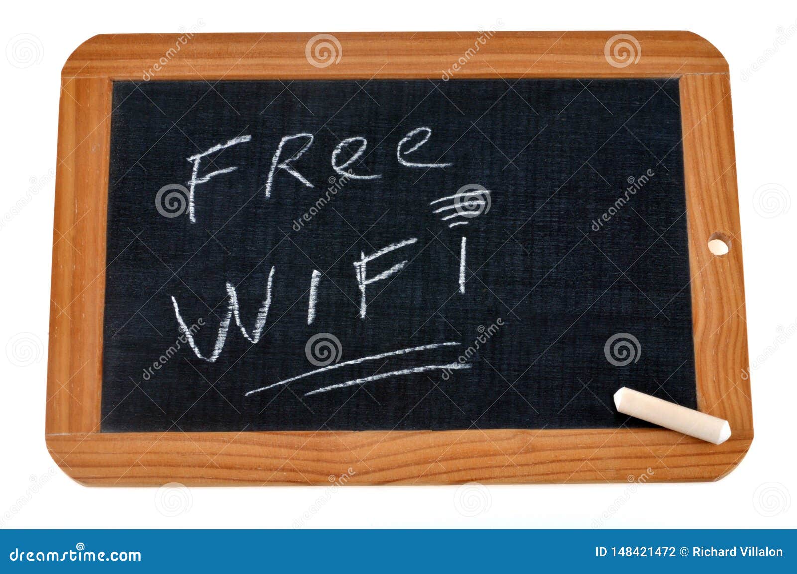 Free Wifi Writing on a School Slate Stock Illustration - Illustration ...