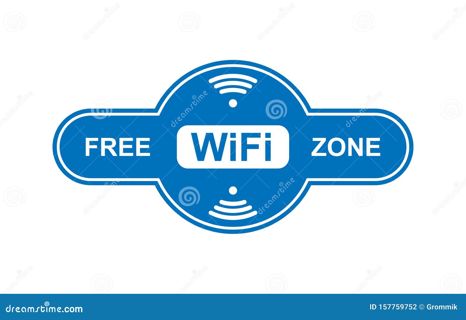 Free WiFi Zone Icon, Simple Design Editorial Photography - Illustration ...