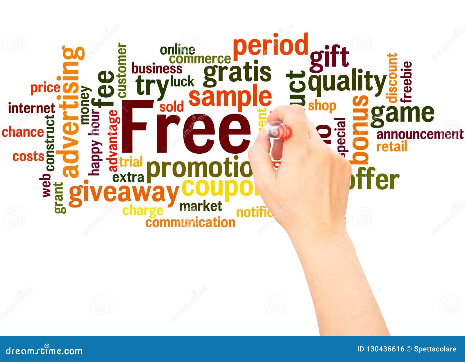 Free Word Cloud Hand Writing Concept Stock Illustration - Illustration ...