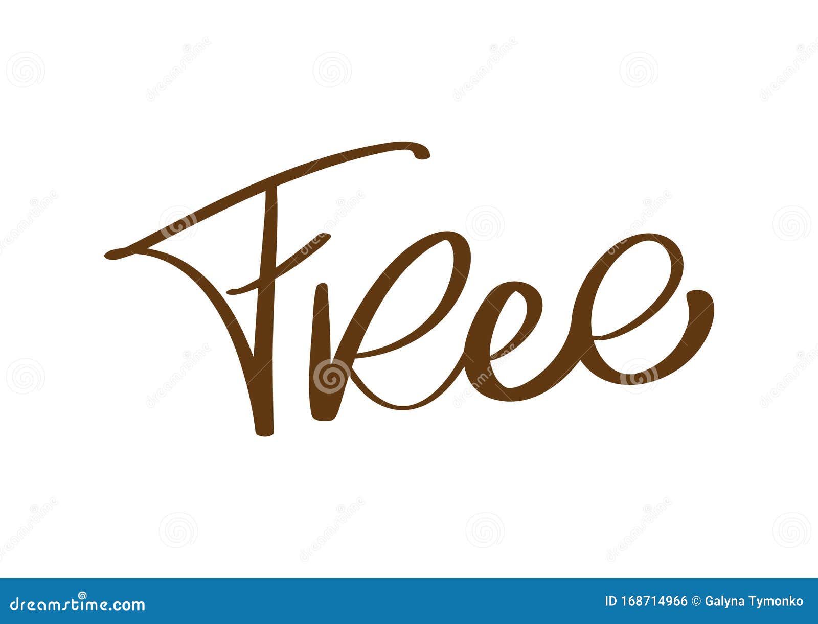 Free Word Text Vector Illustration. Hand Drawn Lettering Design, Vector ...