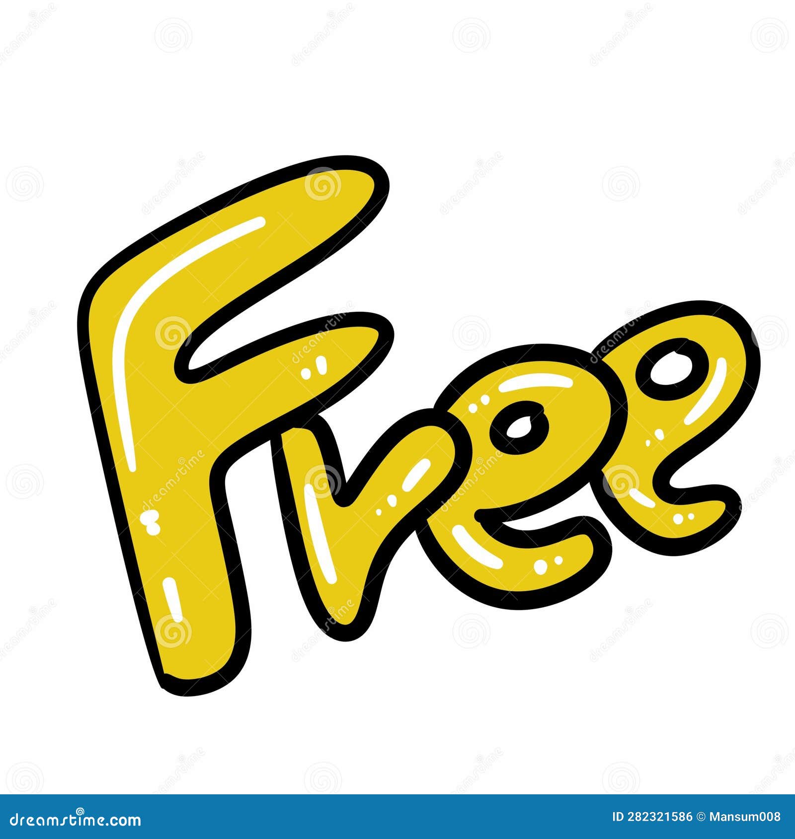 Free Word on White Background Stock Illustration - Illustration of ...