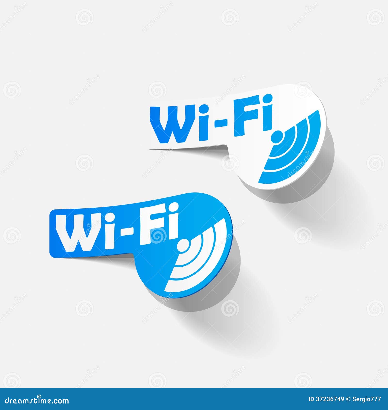 Free Zone wi-fi, sticker stock vector. Illustration of computer - 37236749