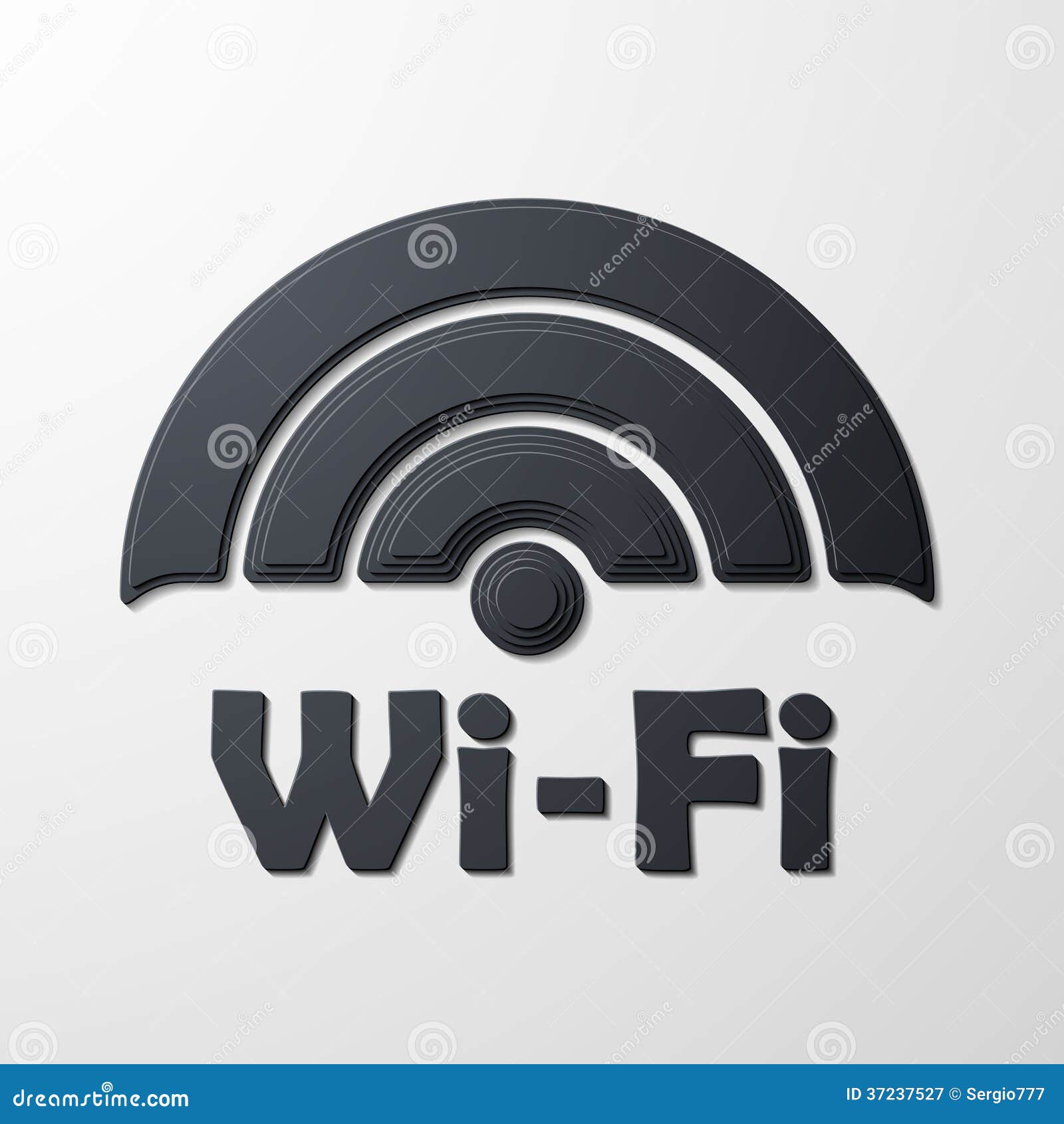 Free Zone wi-fi, sticker stock vector. Illustration of design - 37237527