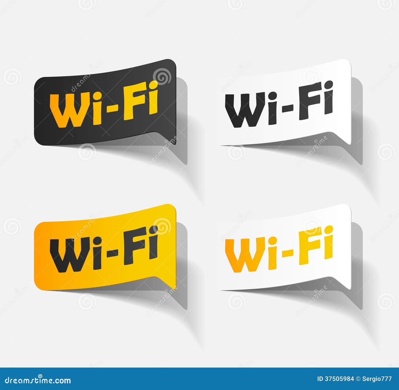Free Zone wi-fi, sticker stock vector. Illustration of object - 37505984