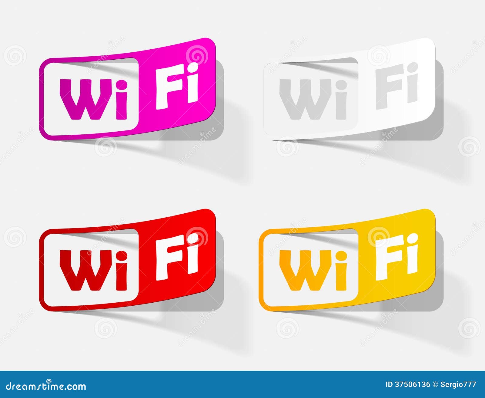 Free Zone wi-fi, sticker stock vector. Illustration of mobile - 37506136