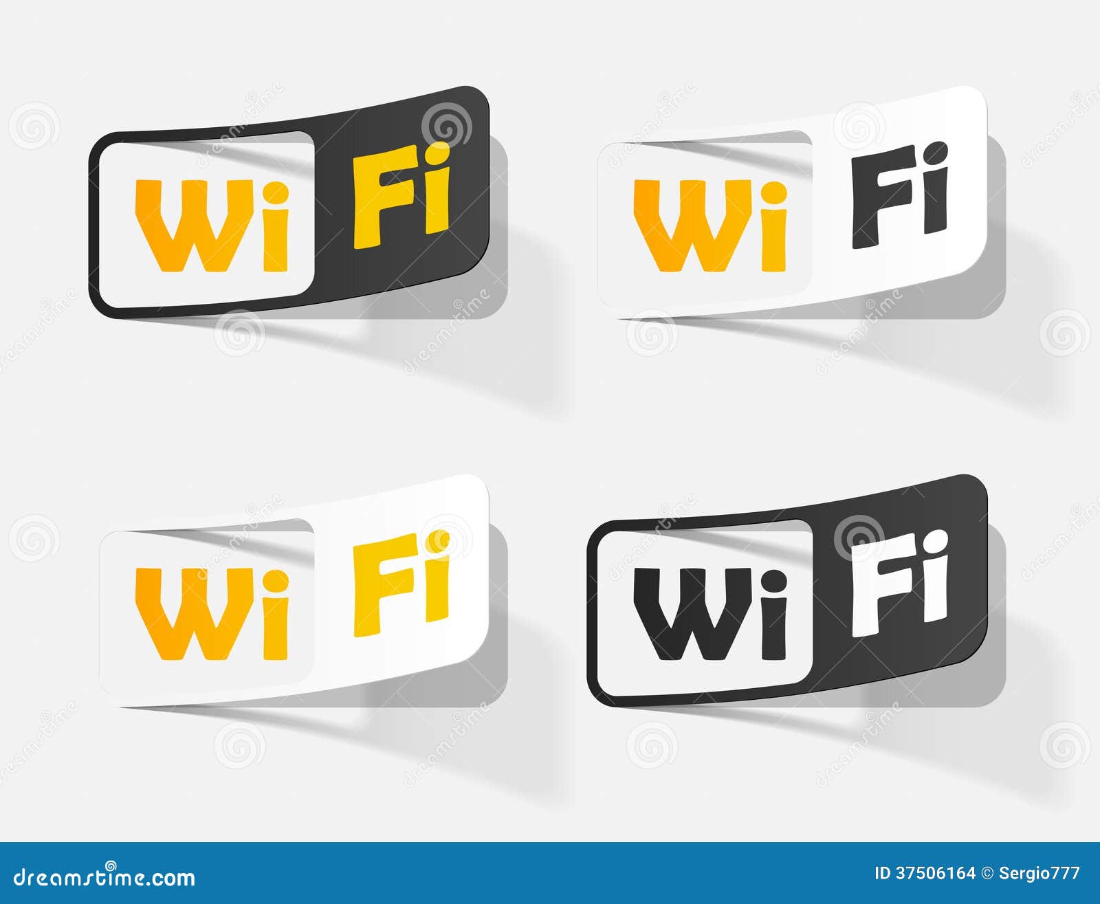 Free Zone wi-fi, sticker stock vector. Illustration of quality - 37506164