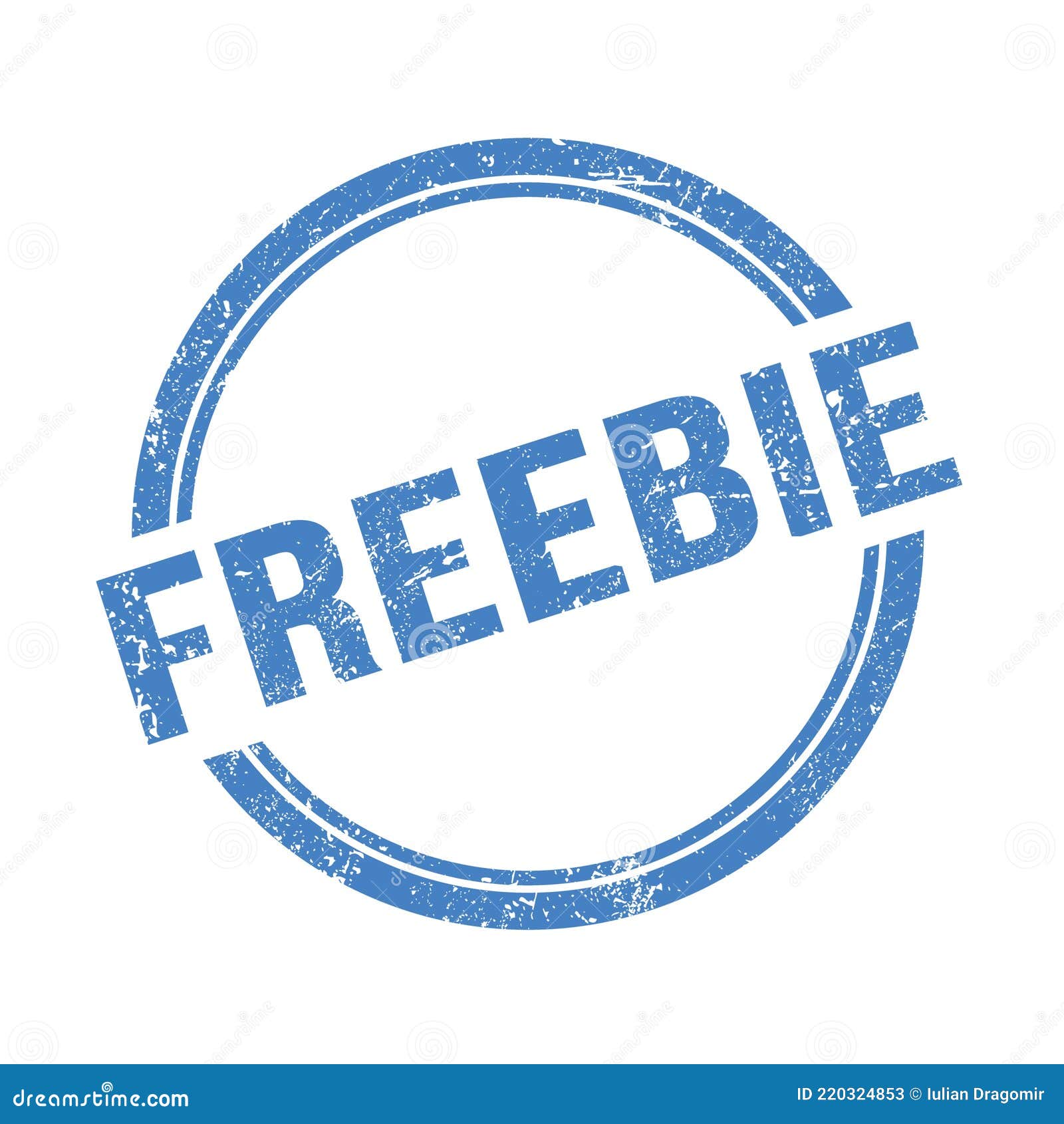 FREEBIE Text Written on Blue Grungy Round Stamp Stock Illustration ... FREEBIE Text Written on Blue Grungy Round Stamp Stock Illustration ...