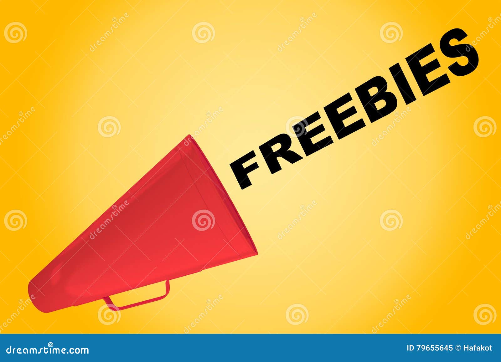 Freebies - Advertisement Concept Stock Illustration - Illustration of ...