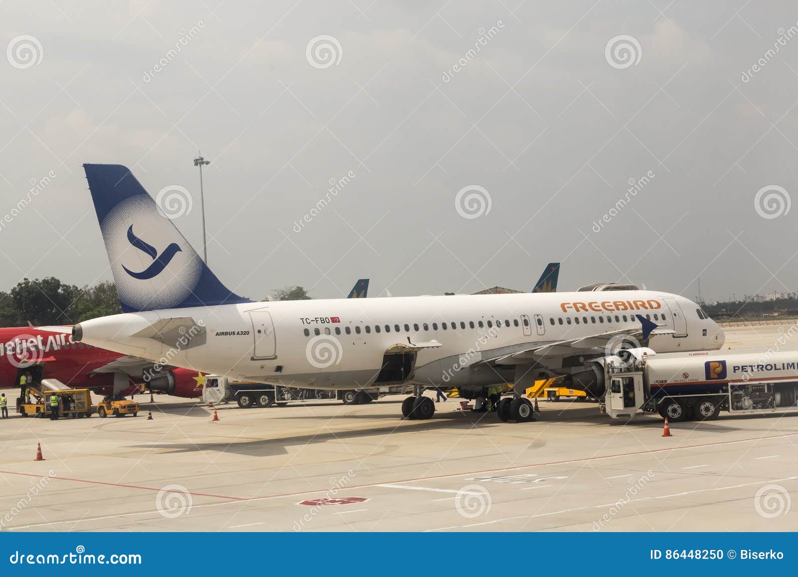 Freebird Airlines immagine editoriale. Immagine di basi - 86448250