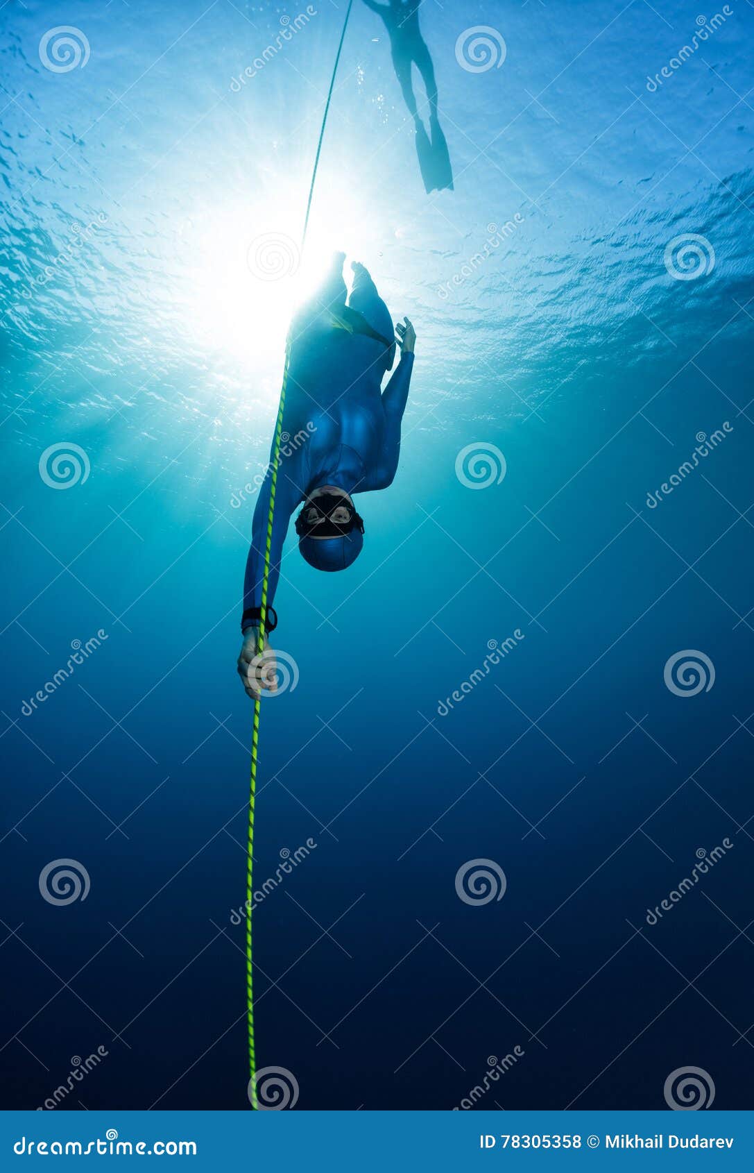 Freediver stock photo. Image of deep, depth, freedive - 78305358