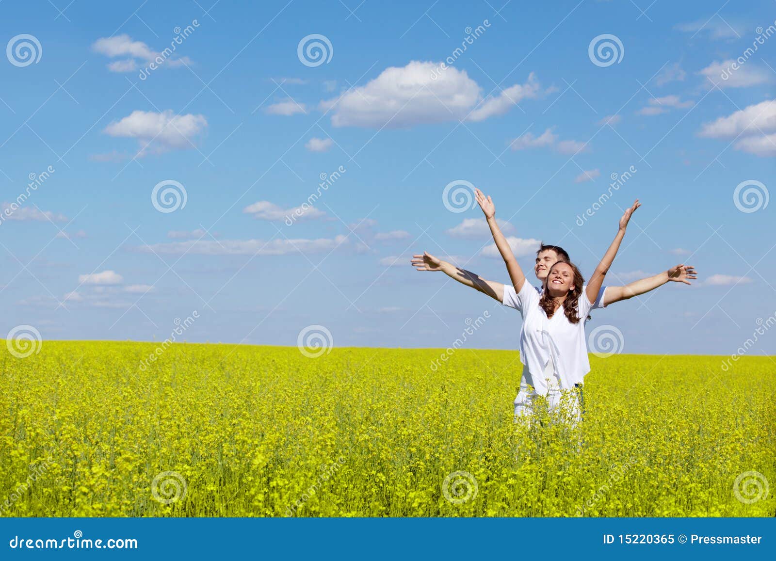 Freedom stock image. Image of couple, relaxation, blue - 15220365