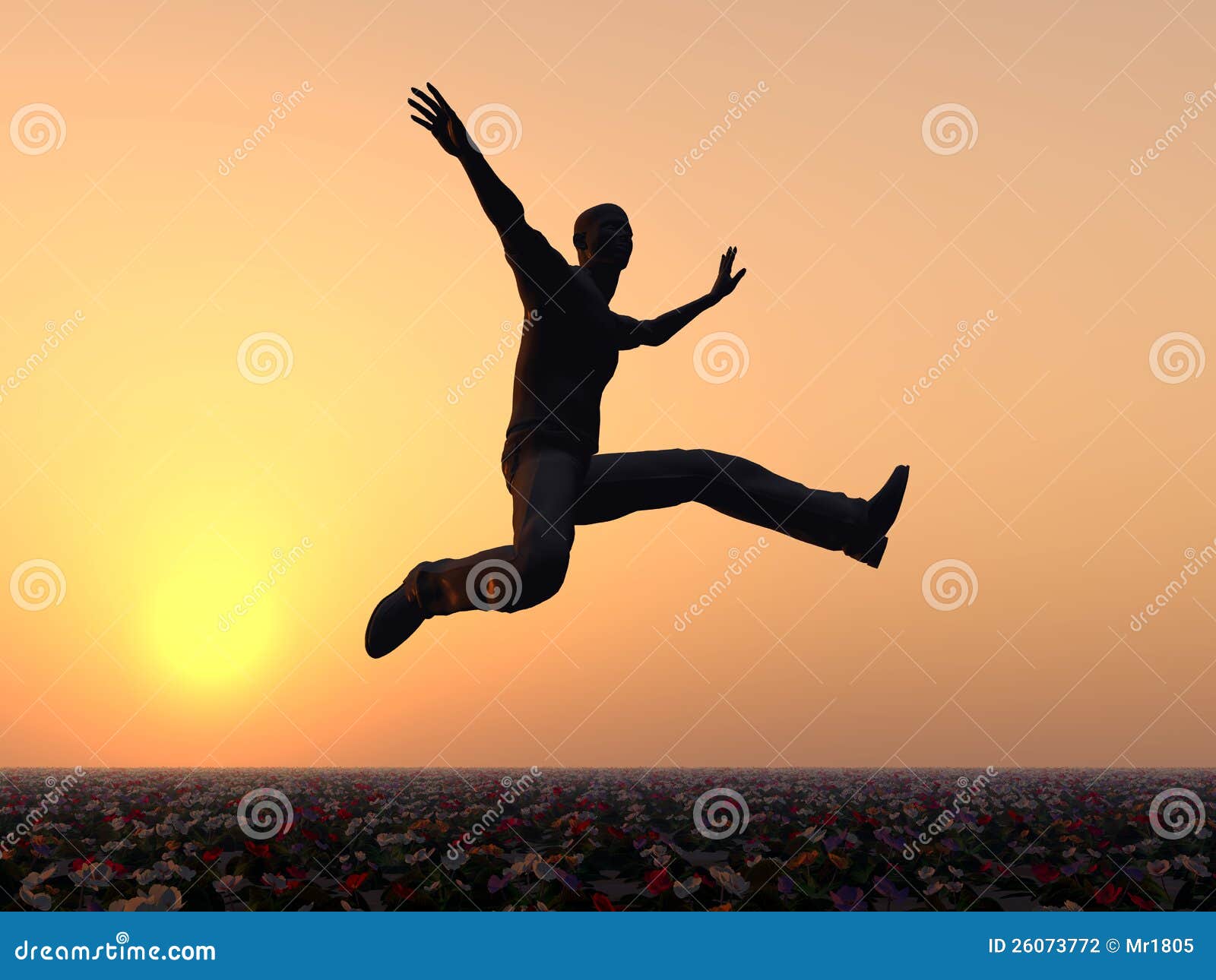 Freedom stock illustration. Illustration of emotion, action - 26073772