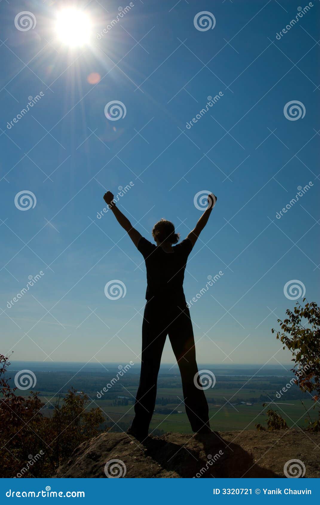 Freedom stock image. Image of woman, blue, haven, backlight - 3320721