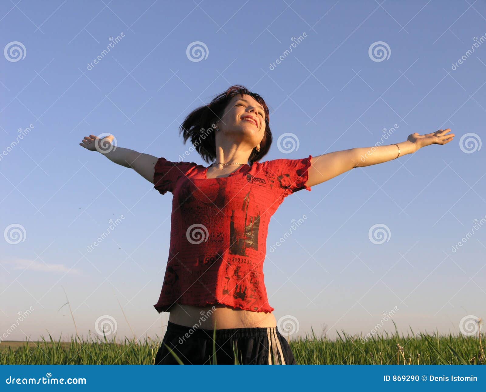 Freedom! stock photo. Image of real, freedom, woman, beautiful - 869290