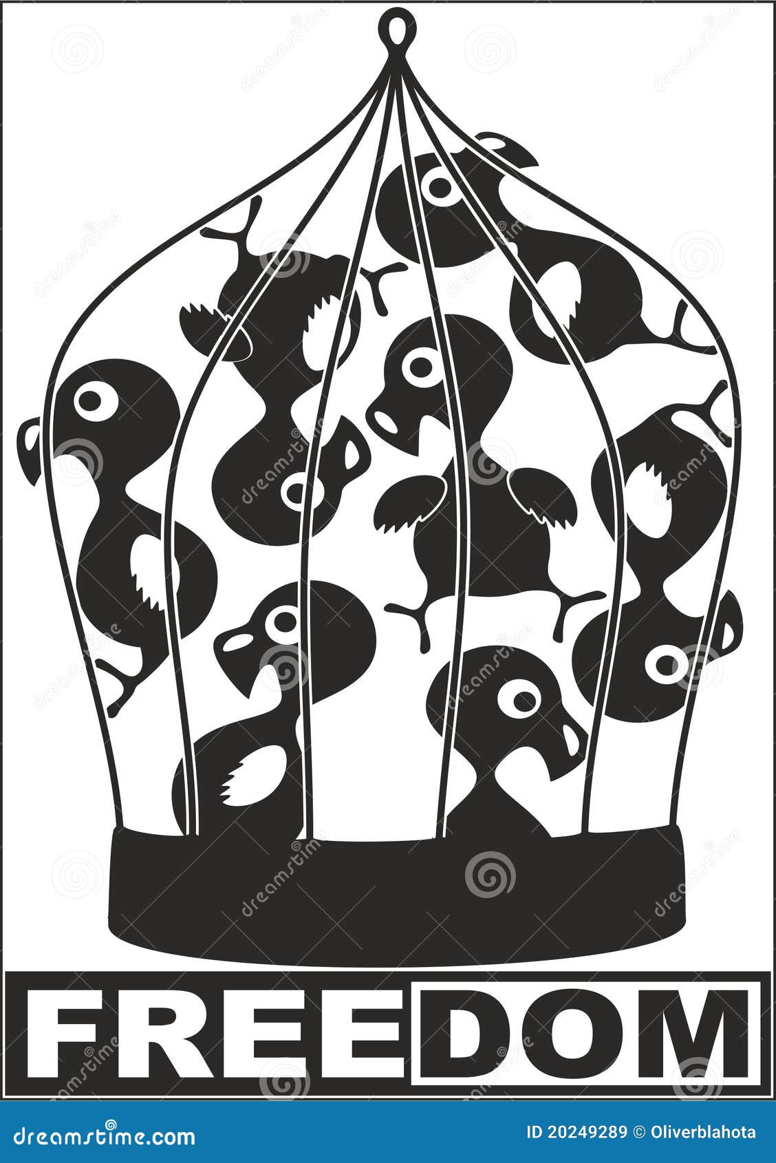 Freedom - Birds stock vector. Illustration of activist - 20249289