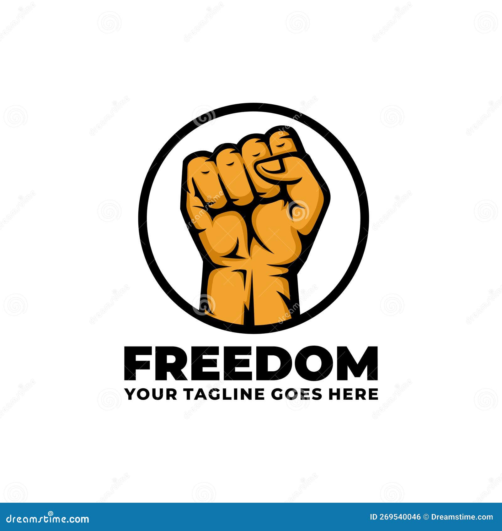 Freedom logo design stock vector. Illustration of sign - 269540046
