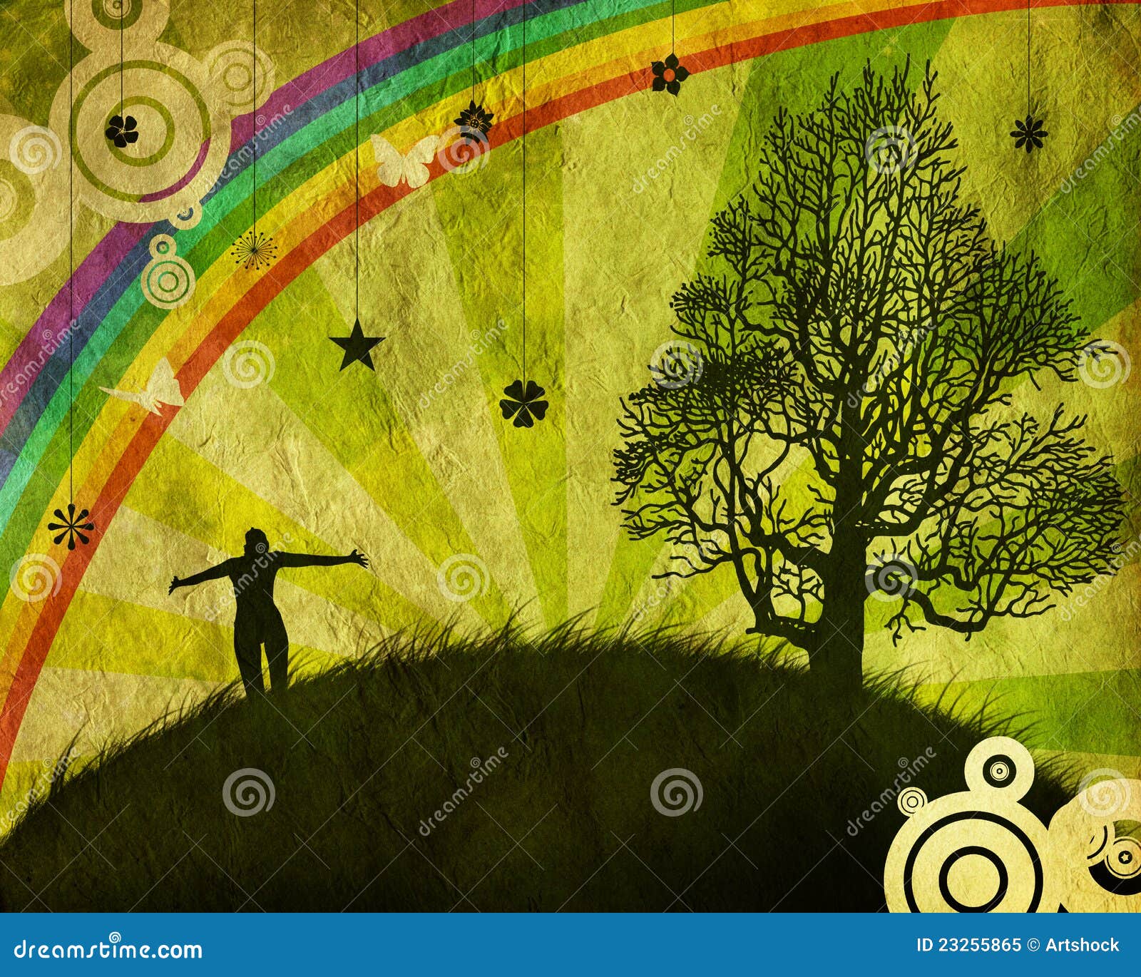Freedom concept stock illustration. Illustration of girl - 23255865