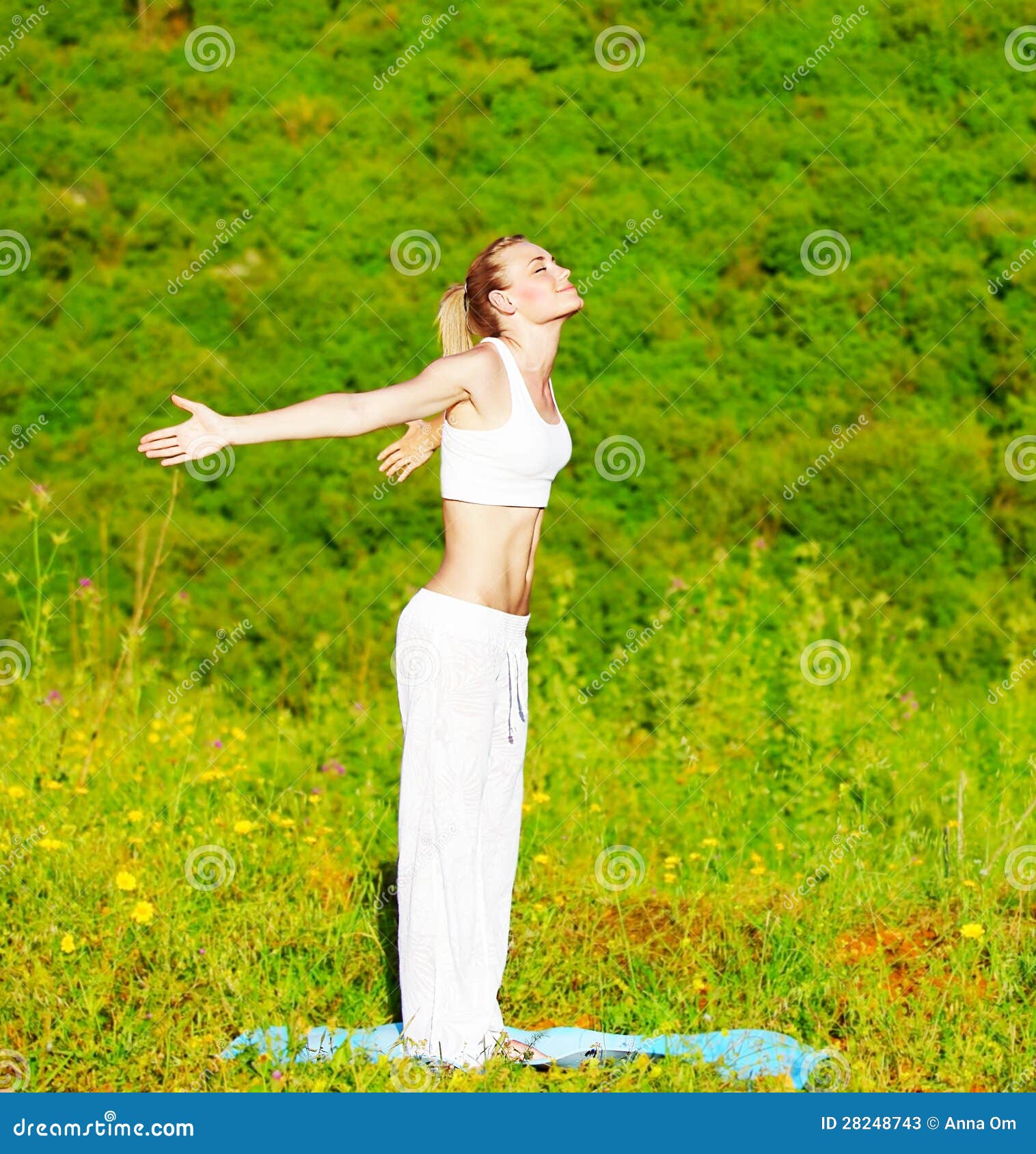Freedom concept stock image. Image of girl, exercise - 28248743