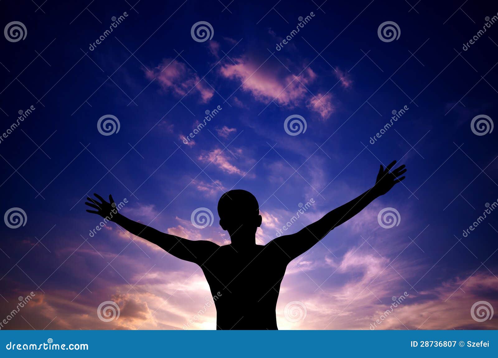 Freedom concept stock image. Image of meadow, arms, hope - 28736807