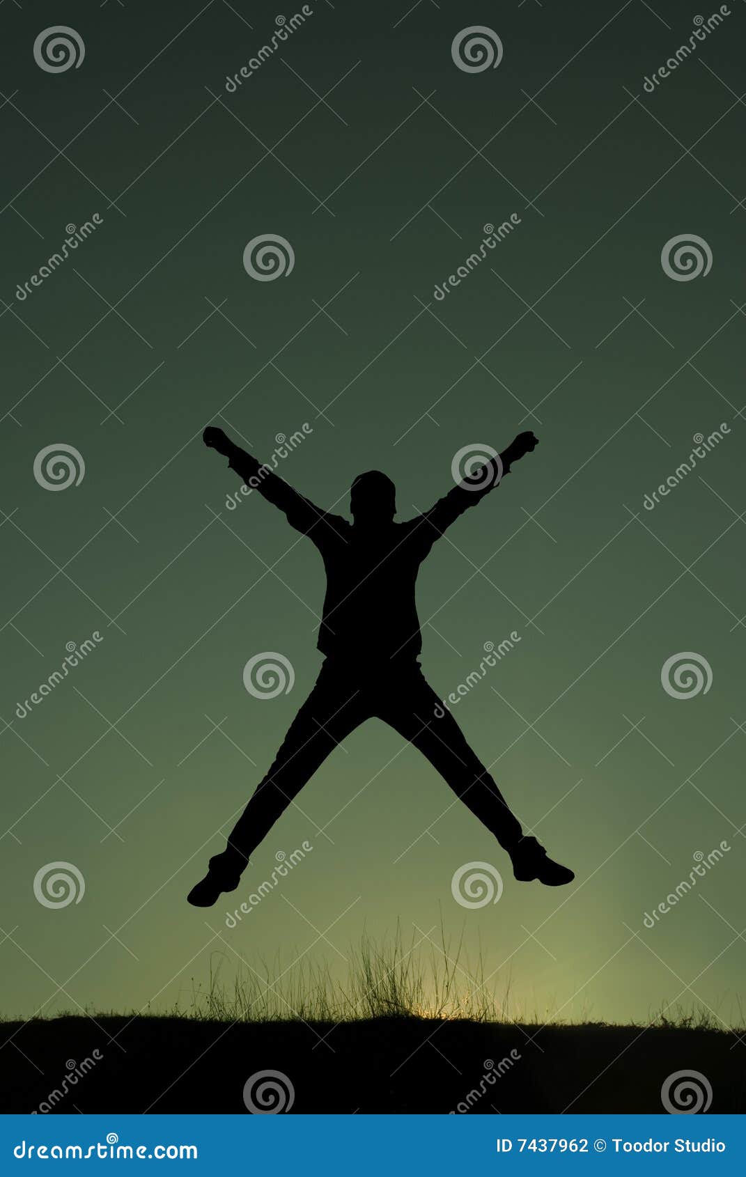 Freedom concept stock photo. Image of silhouette, reaching - 7437962