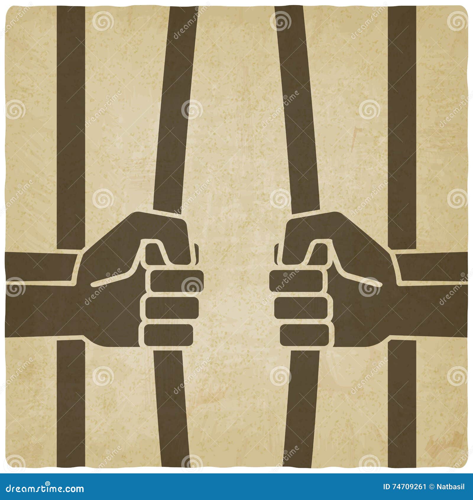 Jail Bars Hands Drawing