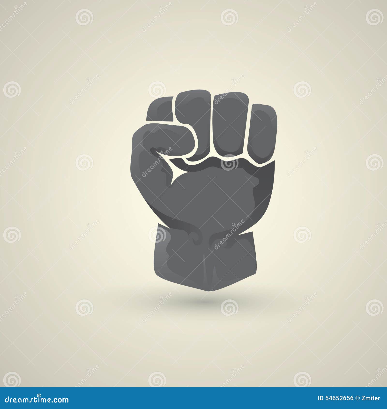 Freedom Concept. Vector Fist Icon Stock Vector - Illustration of ...