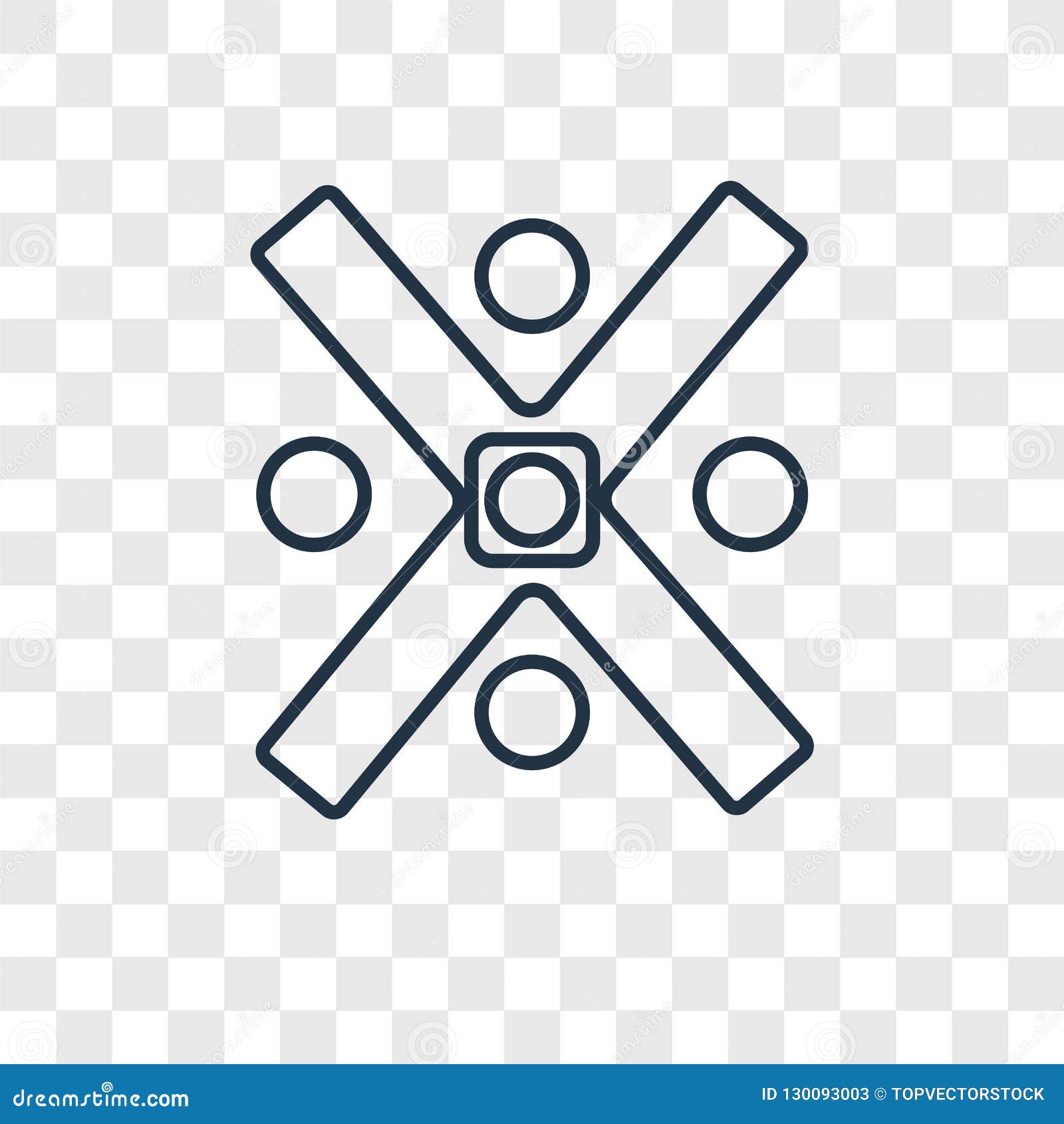 Freedom Concept Vector Linear Icon Isolated on Transparent Background ...