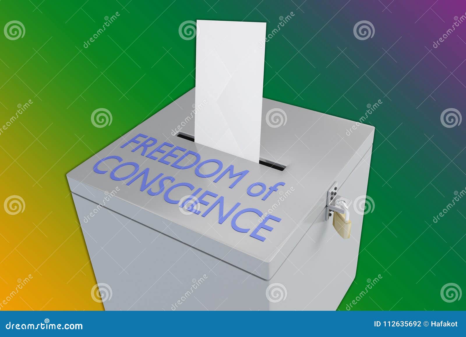 FREEDOM of CONSCIENCE Concept Stock Illustration - Illustration of ...
