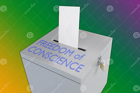FREEDOM of CONSCIENCE Concept Stock Illustration - Illustration of ...