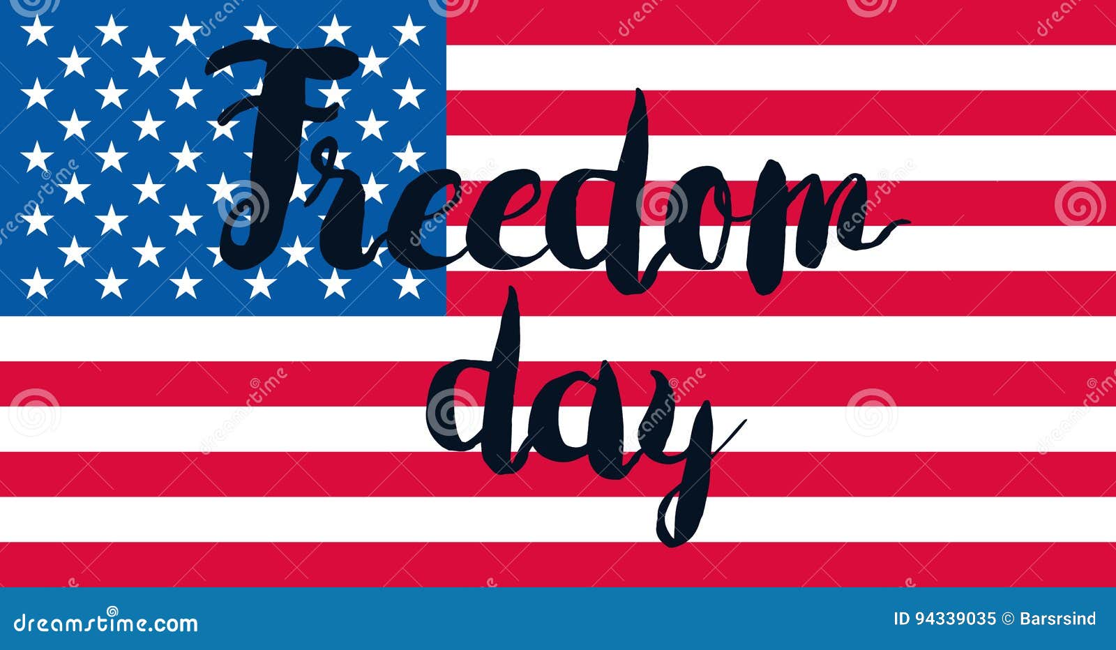 Freedom Day with Flag stock illustration. Illustration of event - 94339035