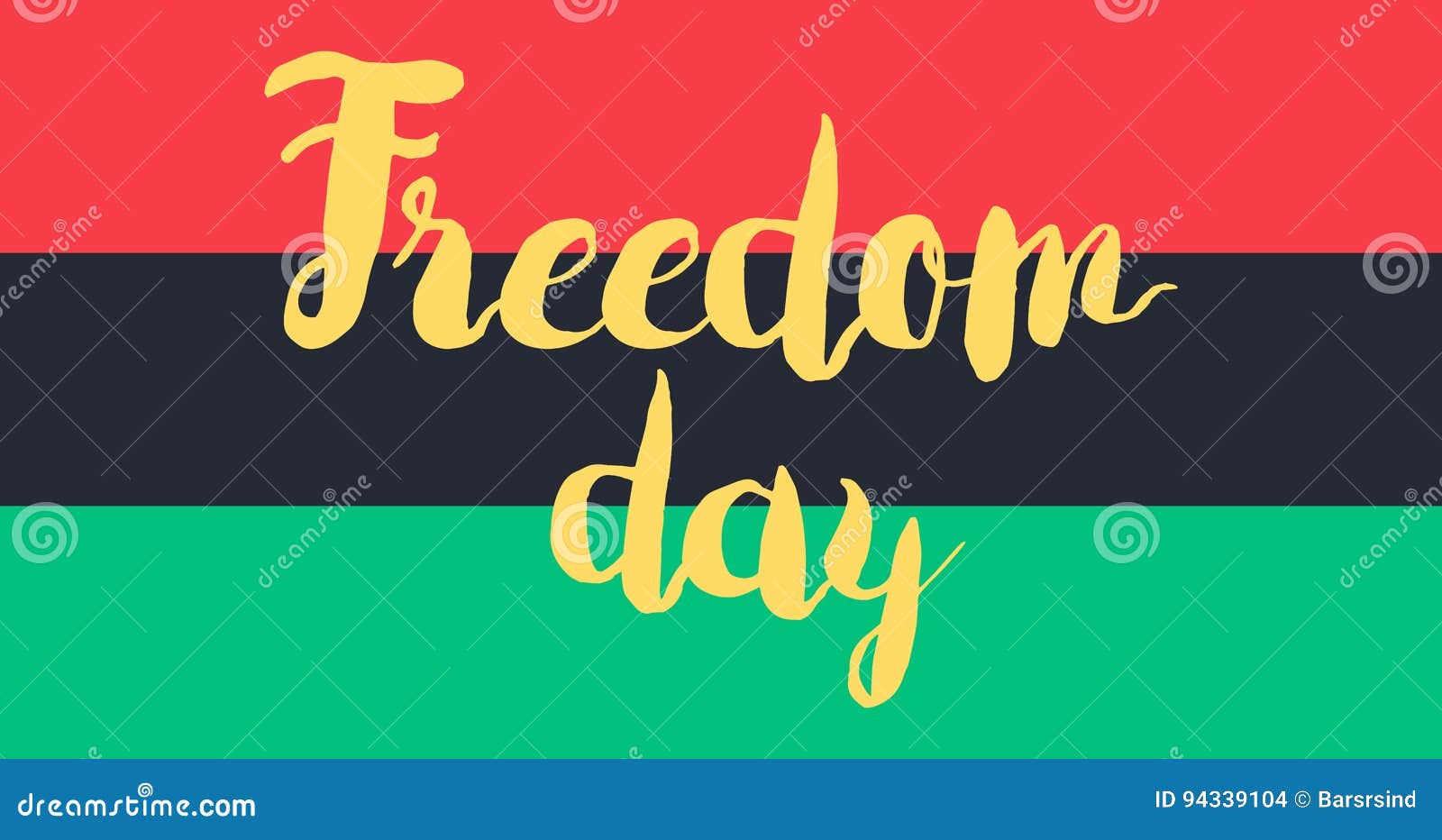 Freedom Day with Flag stock illustration. Illustration of celebration ...