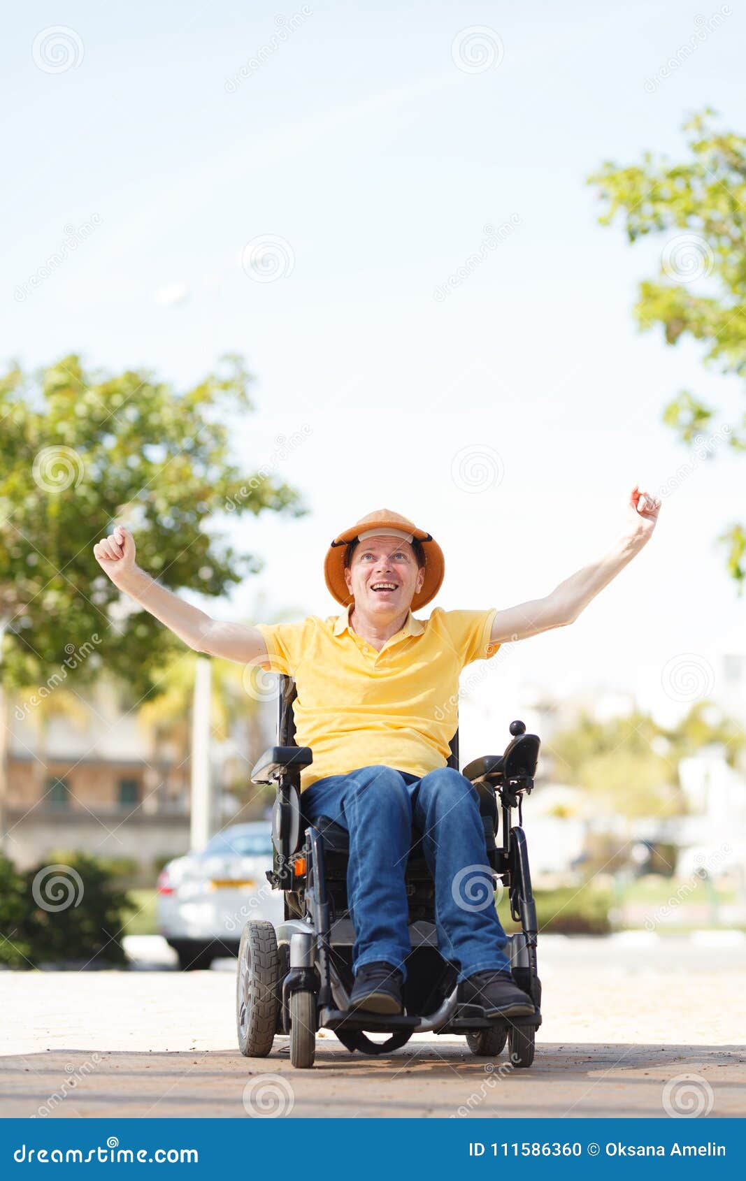 Freedom of disabled man stock photo. Image of freedom - 111586360